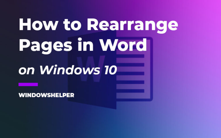 How To Move Or Rearrange Pages In Office Word WindowsHelper how-to-move-or-rearrange-pages-in-office-word-windowshelper